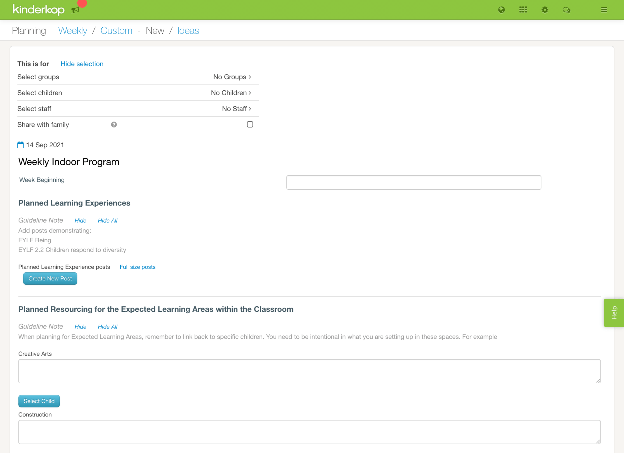 Meet Kinderloop’s new Custom Planning Feature – Kinderloop